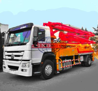 Cina Altezza concreta concreta mobile dell'asta del camion 32/35m della pompa dell'asta del camion 4x2 di trasporto in vendita