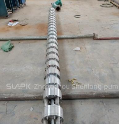 Cina Pompa sommersa in acciaio inossidabile per grandi portate, prevalenza 30 metri, adatta per il drenaggio in cantieri minerari e di costruzione in vendita