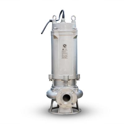 China 100WQP100-15-7.5KW Stainless Steel Submersible Sewage Pump | Corrosion Resistant & Non-Clogging Wastewater Pump for sale
