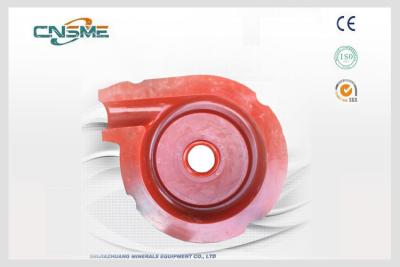 China Volute Liner Slurry Pump Parts Red Polyurethane Pump Wear Parts for sale