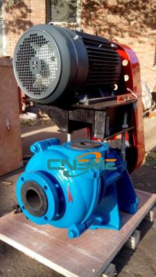Cina Pompa a 2 pollici dei residui ricoperta di gomma naturale collegata dalle cinghie al motore elettrico in vendita