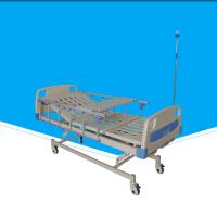 China Manual Hospital Bed 3 Cranks Adjustable Height 500-780mm Overload Protection for sale