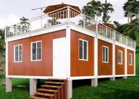 China Rock Wool Sandwich Panel Movable Container Home 50mm Thick Fireproof for sale