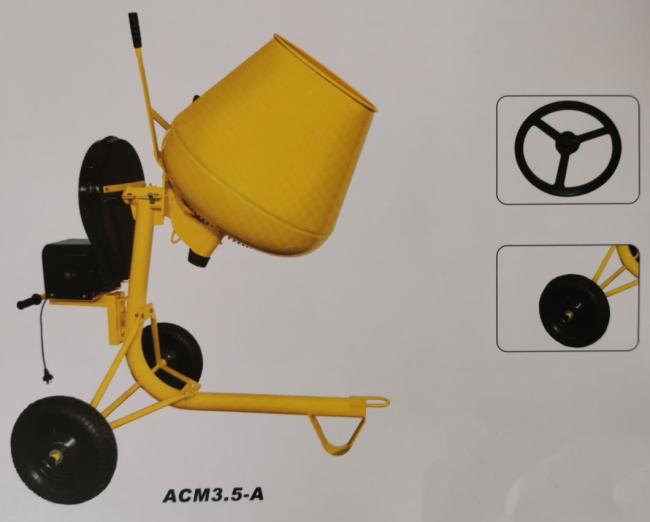 Mini Construction Roll Gas Engine Concrete Mixer