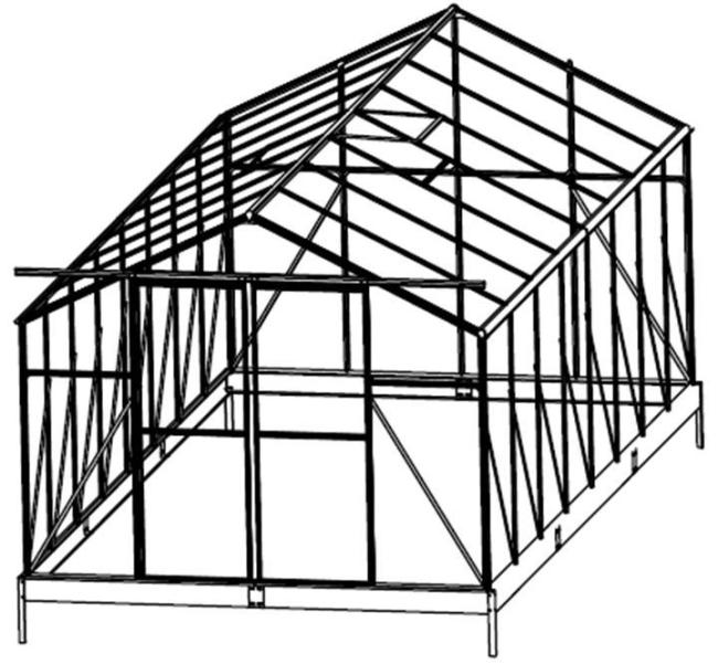 Spire Garden House Green House Aluminum Frame Sunshine Room