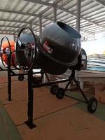 China 160L Portable Electric Mini Concrete Mixer 650W CE Certified Yellow Cement Mixer for sale