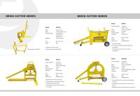 China Hand Press Manual Brick Cutter 3300mm Width CE Certified Brick Cutting Machine for sale