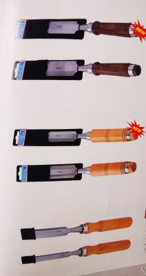 China 60crv Wood Carving Chisel Set 140mm Wooden Handle Material for sale