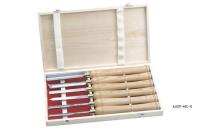 China 8 Piece HSS Wood Turning Tool Set 260mm Beech Handle Lathe Chisel Kit for sale