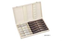 China 8 Piece HSS Wood Turning Tool Set 260mm Beech Handle Lathe Chisel Kit for sale