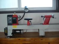 China Mini Wood Lathe Carving Machine 10x18 Inch 370W 4 Speed CE ISO Certified for sale