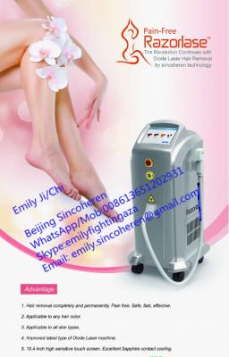 China 810nm hair removal laser diode light sheer laser hair removal system painless hair removal for sale
