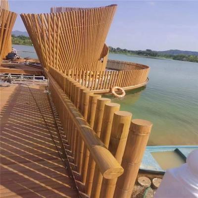 China Aluminum Metal Ceilings Aluminum Bamboo Poles Wall Claddings for sale