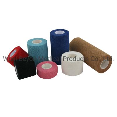 Cina Rip Cohesive Splashing Tape Carne atletica colore beige avvolgimento autoadesivo in vendita