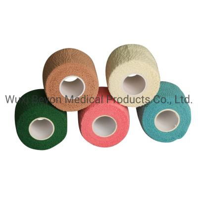 Cina Rip Cohesive Splashing Tape Carne atletica colore beige avvolgimento autoadesivo in vendita