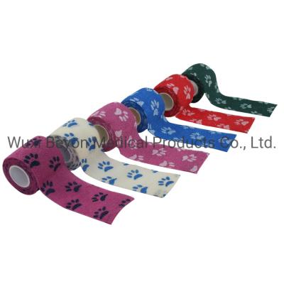 Cina Imprimito Vet Wrap Animal Coflex Cohesive Bandage Autoadesivo Bandage con stampe in vendita