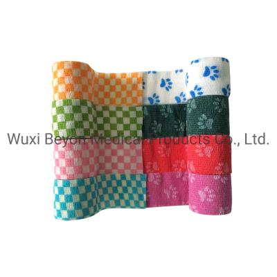 Cina Imprimito Vet Wrap Animal Coflex Cohesive Bandage Autoadesivo Bandage con stampe in vendita