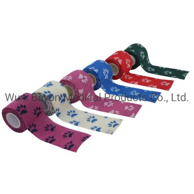 Cina 2.5 Cm OEM bendaggio coesivo bandaggio adesivo flessibile in vendita