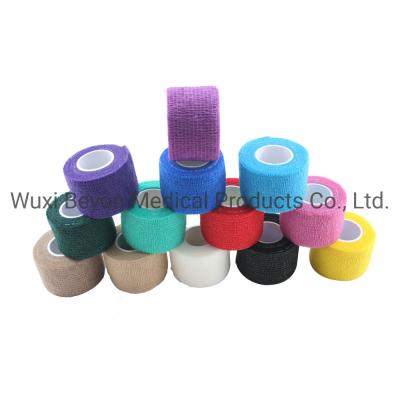 Cina 5cm OEM Cohesive Bandage Finger Disegno personalizzato OEM Logo stampato in vendita