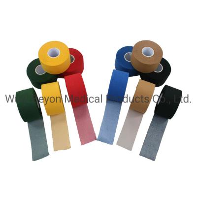Cina Nastro di protezione giallo di cotone sportivo Nastro di cintura di cotone di ossido di zinco in vendita