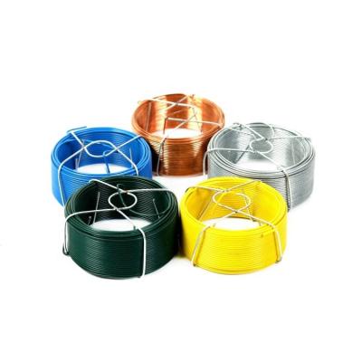 China Factory Supply Customized Color High Tensile Pvc plastic Coated Galvanized Steel Wire for sale