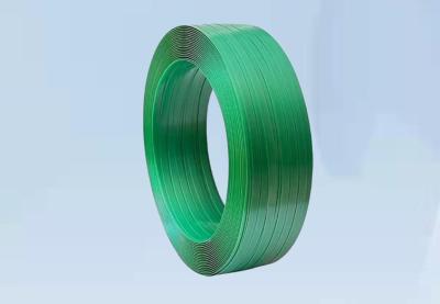 China De groene Polyesterhuisdier Plastic het Vastbinden Riem van de Bandverpakking voor Hand Verpakkende Doos for sale