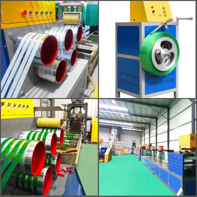 China Polyester PET Strap Extrusion Line Belt Package Siemens Motor Integral Type for sale