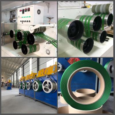 China Recycled PET Flakes PET Strapping Band Making Machine PET Packing Extrusion Line for sale