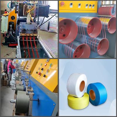 China Fully Automatic PP Strap Tape Extrusion Line Make Automatic Machine Use PP Belt for sale