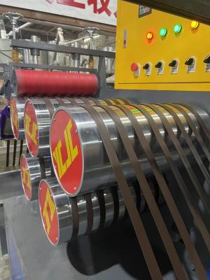 Cina cinghia di plastica della vite di 90mm PP che fa macchina 250m/min per industria dell'imballaggio in vendita