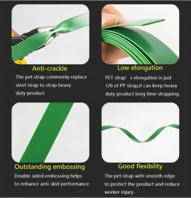 중국 9-32mm 스트랩 폭 0.2MM 실수를 위한 어떤 필요 정지 PET 성형기 이중 실린더 판매용