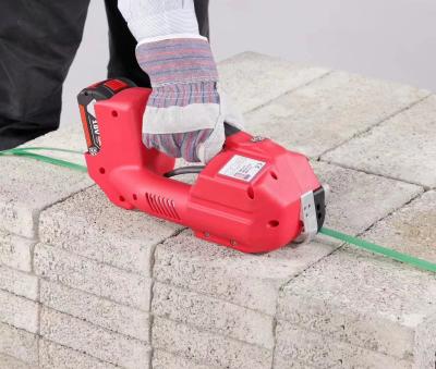 Cina Macchina per il rilegamento ad alta velocità delle scatole con tensione rapida di una confezionatrice elettrica a mano 400 kg/forza di serraggio in vendita