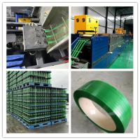 China Automatic Rewinding PET Strap Making Machine With PLC Computer Touch Screen Control for sale