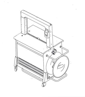 China Deutsch Technologie Box Strapping Machine Einstellbare Kühlzeit 2 Sek/Streifen Bale Geschwindigkeit,Karton Tischtop-Baler zu verkaufen