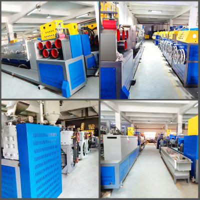 Chine Adjustable speed PP belt extrusion line, PP packing belt production line, PLC touch screen control, output 150KG-600KG/H à vendre