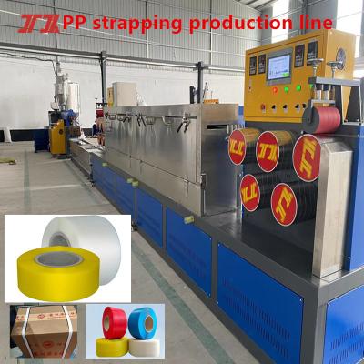 China Machine de fabrication de courroies en PP, machine de fabrication de courroies en PP, peut produire largeur: 5-19 mm, épaisseur: 0,3-1,2 mm, fort support de charge for sale