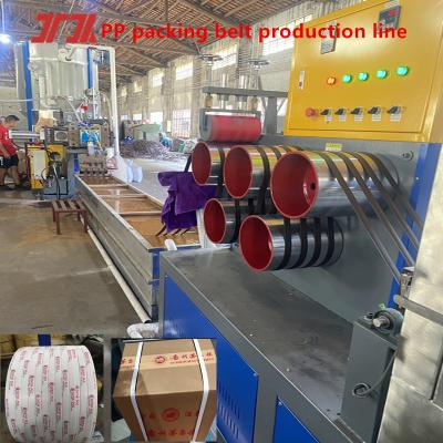 Chine Machinerie en plastique ligne de production de sangles de PP système de contrôle PLC, équipé d'une machine automatique de servo-emballage à vendre