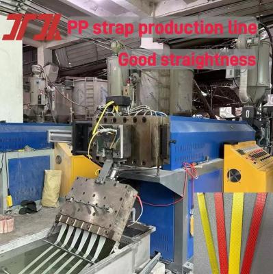 Chine Machine de fabrication de bandes d'emballage en plastique en PP à double couleur avec échangeur automatique à vendre
