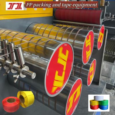 China Kunststoffmaschinen PP-Extruder PP-Streifen-Produktionsgeräte PLC-Steuerungssystem zu verkaufen