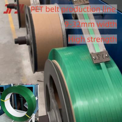 China Green Embossed PET Polyester Strapping Band for sale