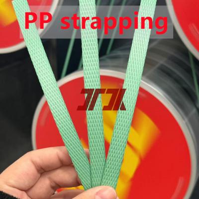 China Customized 5-19mm High Tension Strength Plastic Belt PP Packing Strapping Band With Deep Embossing for sale