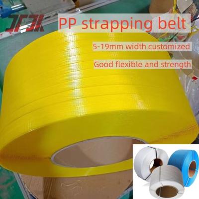 China Virgin Recycle Polypropyleen Plastic PP Band Strapping Belt Roll Pp Band Voor Verpakking for sale