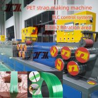 China PET Strap Making Line 9-32mm Width 230-250kg/h Capacity for Automatic Packing for sale