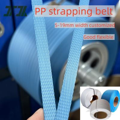 China 5-19 mm op maat gemaakte plastic Pp-gordelband voor kartonnen Meubelverpakking met lange lengte en goede flexibiliteit for sale