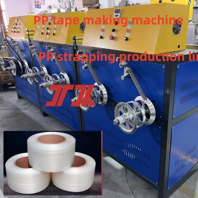Hohe Qualität - 15 mm Einzel-/Zwei-Schrauben-PP-Strapper-Produktionslinie PP-Strapper-Maschine für PLC-Steuerungssystem