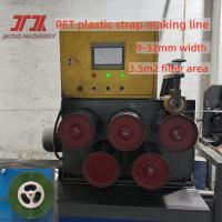 China PET Strap Making Line 9-32mm Width 230-250kg/h Capacity for Automatic Packing for sale