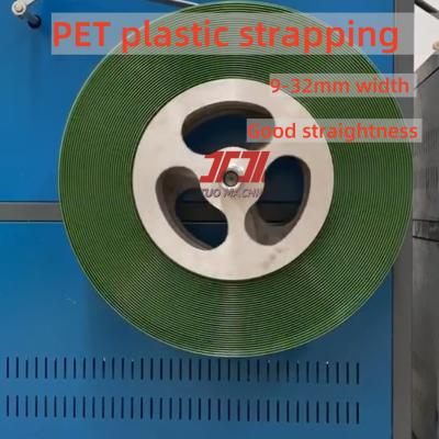 Cina Al dettaglio 9-32mm personalizzato PET verde poliestere cintura di cintura in plastica di acciaio per mattoni rocce imballaggio in vendita