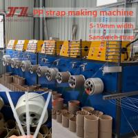 China PP Plastic Strapping Making Machine 5-19mm Width Eco-Friendly Strap 0.3mm Tolerance 600kg Output for sale