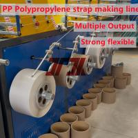 China Fully Automatic PP Strap Making Machine 240kg/H Capacity 5-19mm Width with PLC Control System for sale