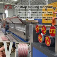 China 5-19mm PP Plastic Strap Making Machine with PLC Control for Automatic and Manual Use for sale